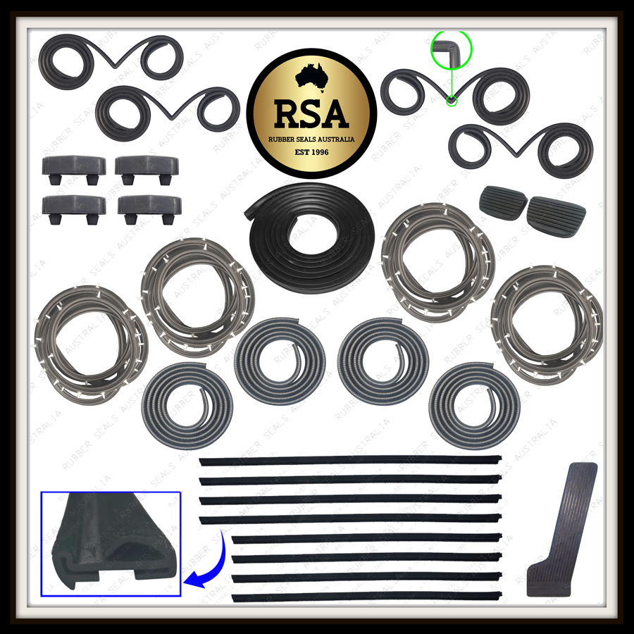 A Rubber Kit Suits Mazda RX4 929 Sedan | Rubber Seals Australia